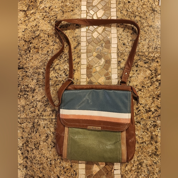 Relic | Bags | Relic By Fossil Crossbody Mutil Color Leather Purse ...